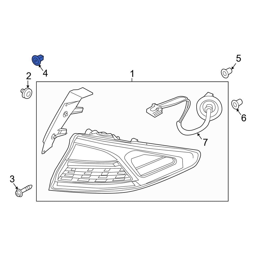 Hyundai OE 8691022000 - Bumper Cover Grommet