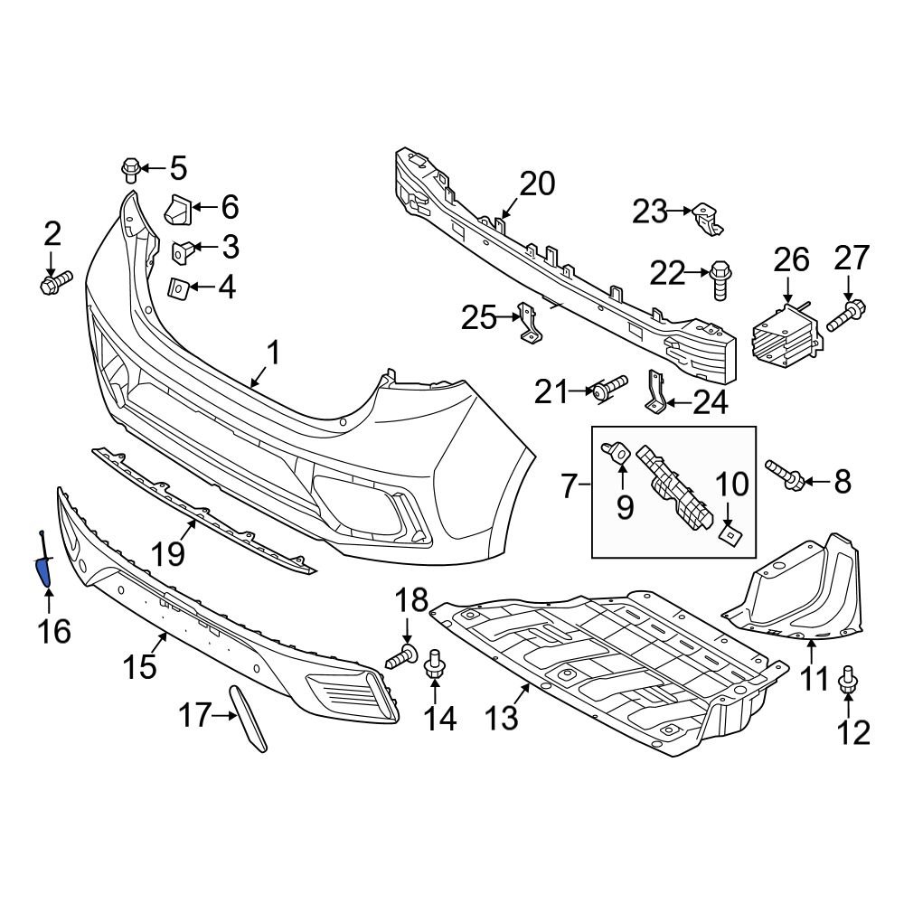 Hyundai OE 86688G2000 - Rear Tow Eye Cap