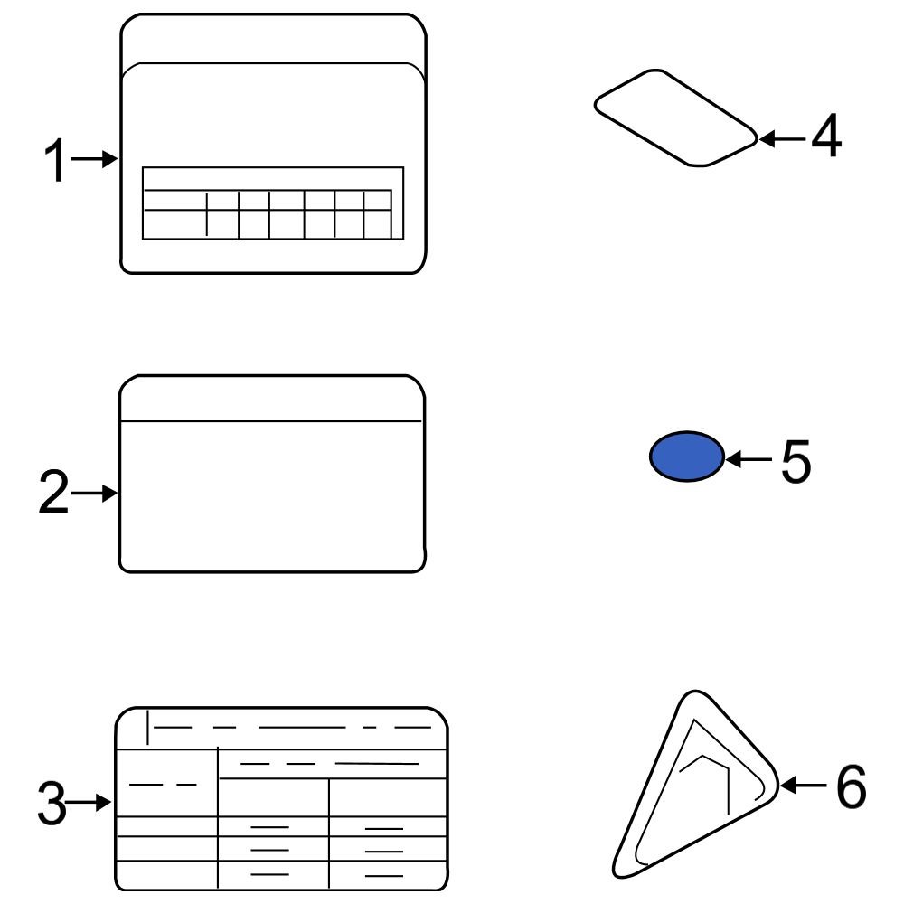Hyundai OE 253281P000 - Caution Label