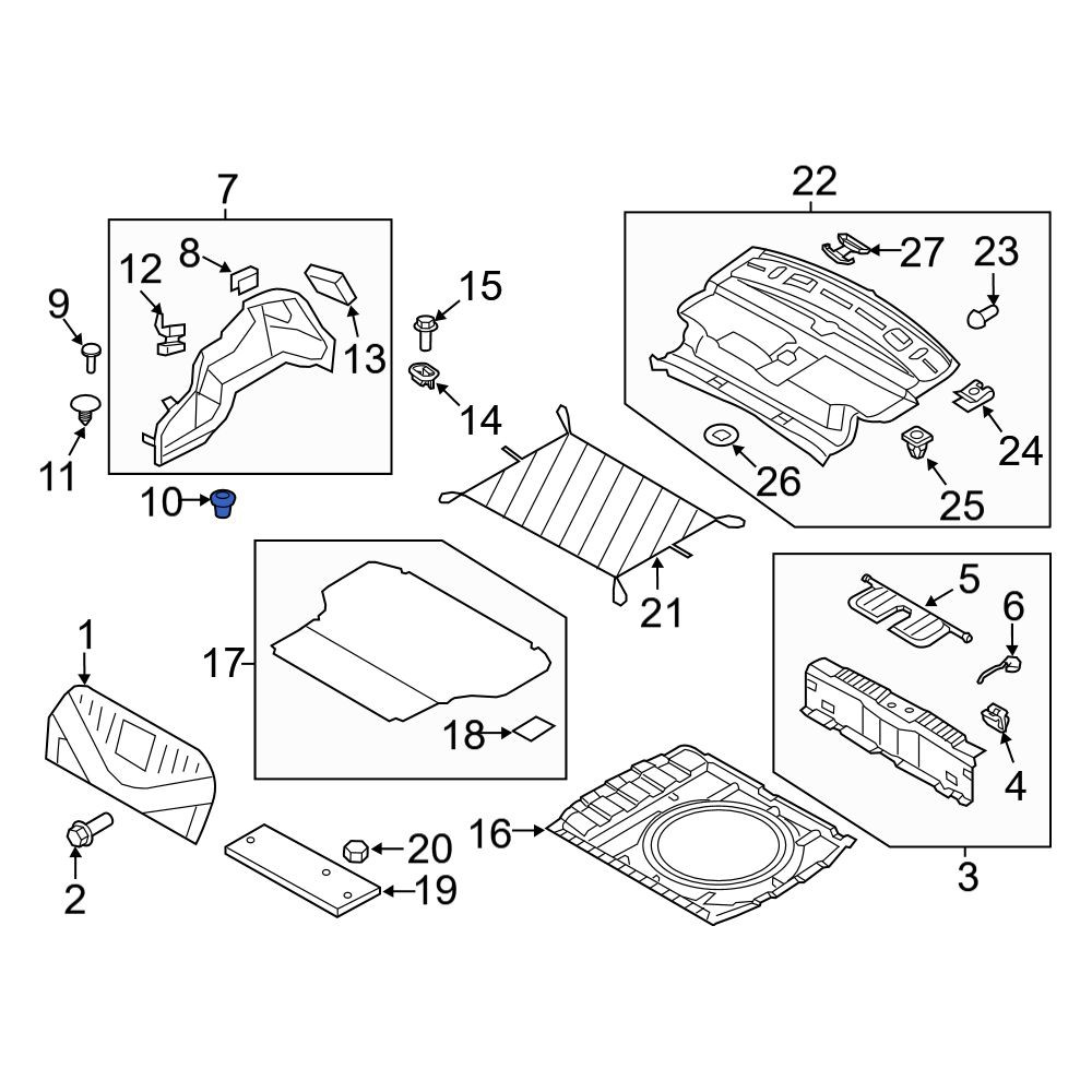 Hyundai OE 8691021010 - Bumper Cover Nut