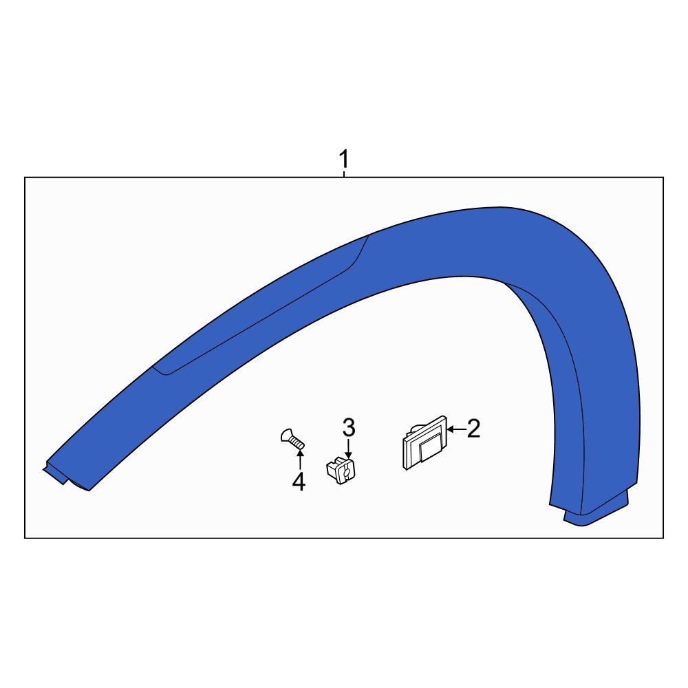 Hyundai OE 87712K2000CA - Front Right Wheel Arch Molding