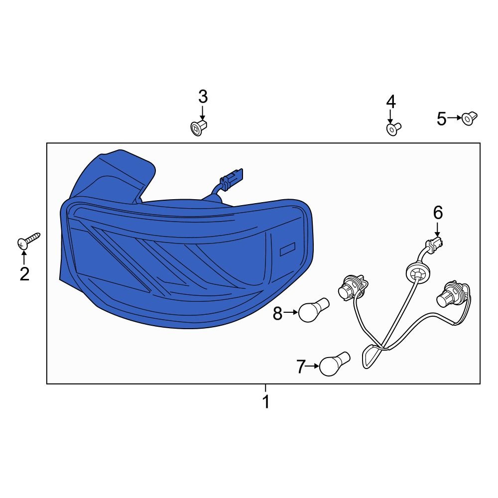 Hyundai OE 92402K2010 - Rear Right Tail Light Assembly