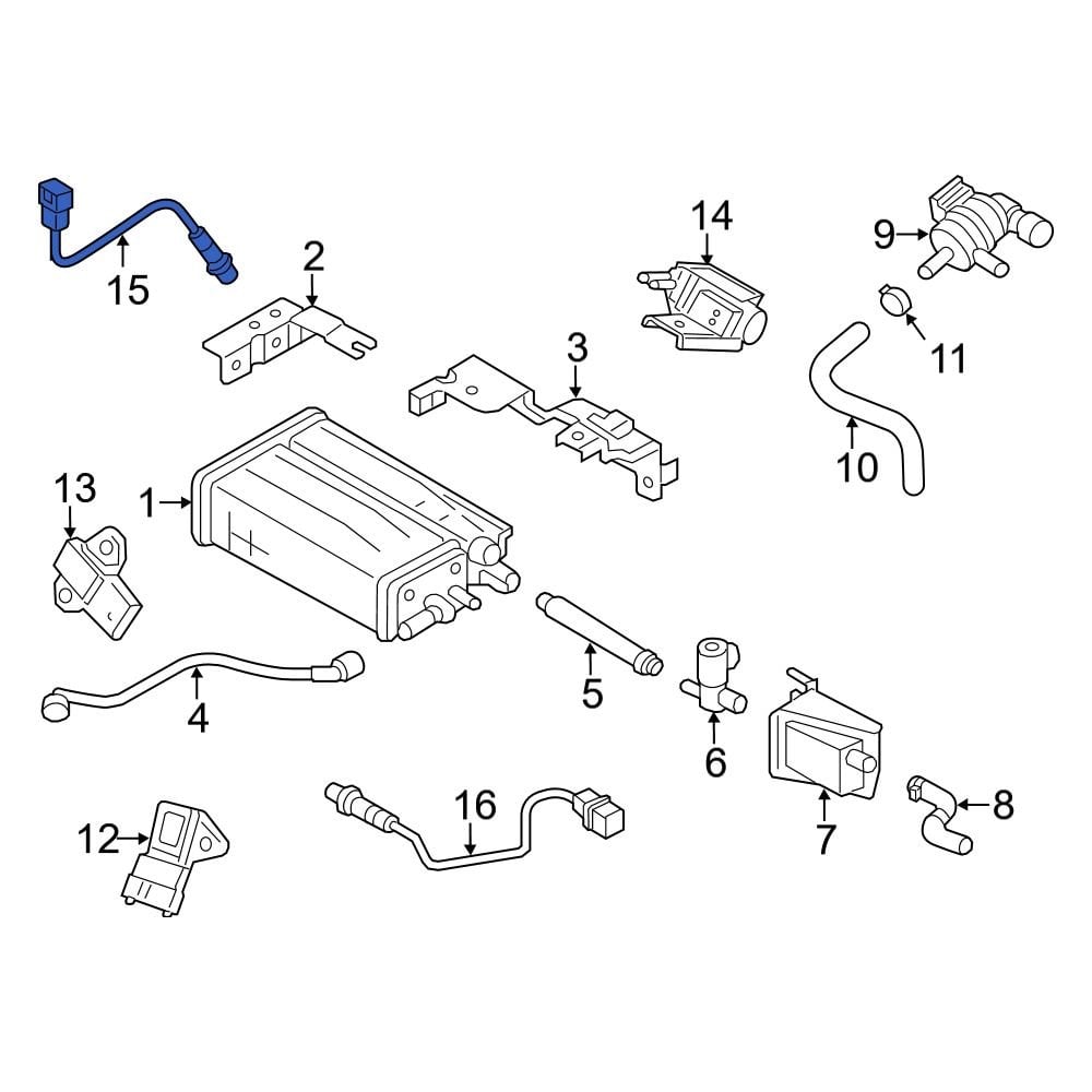 Hyundai OE 392102B210 - Front Oxygen Sensor