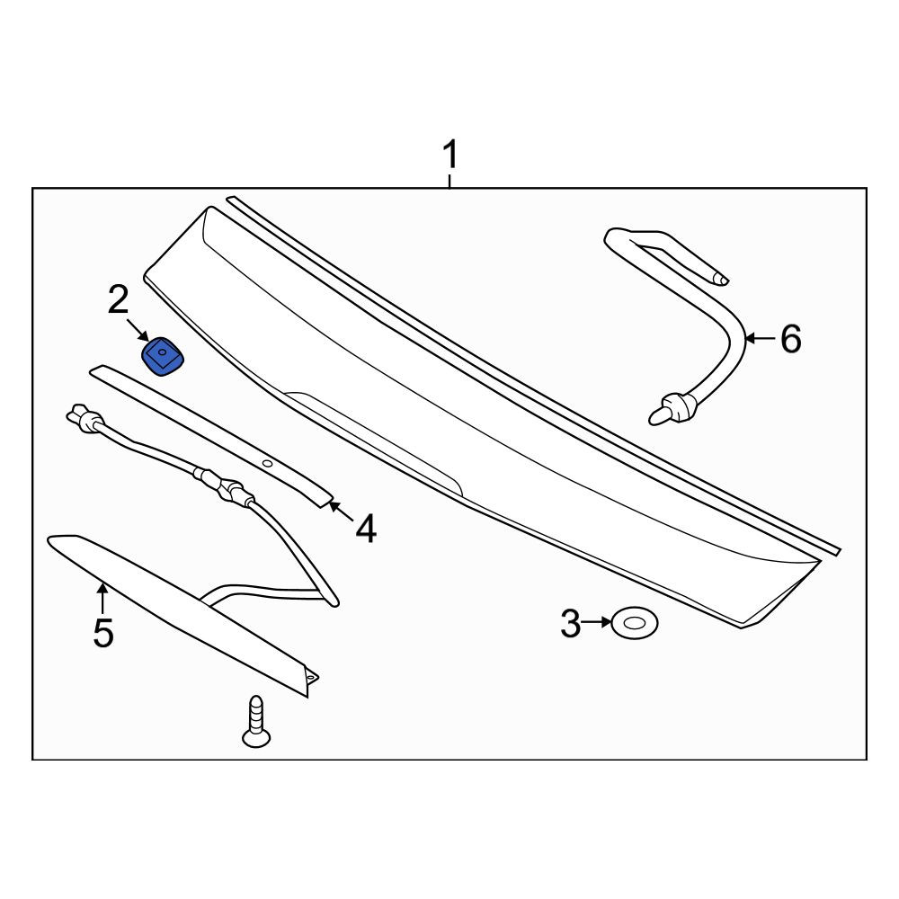 Hyundai OE 861792V000 - Lower Body A-Pillar Trim Panel Clip