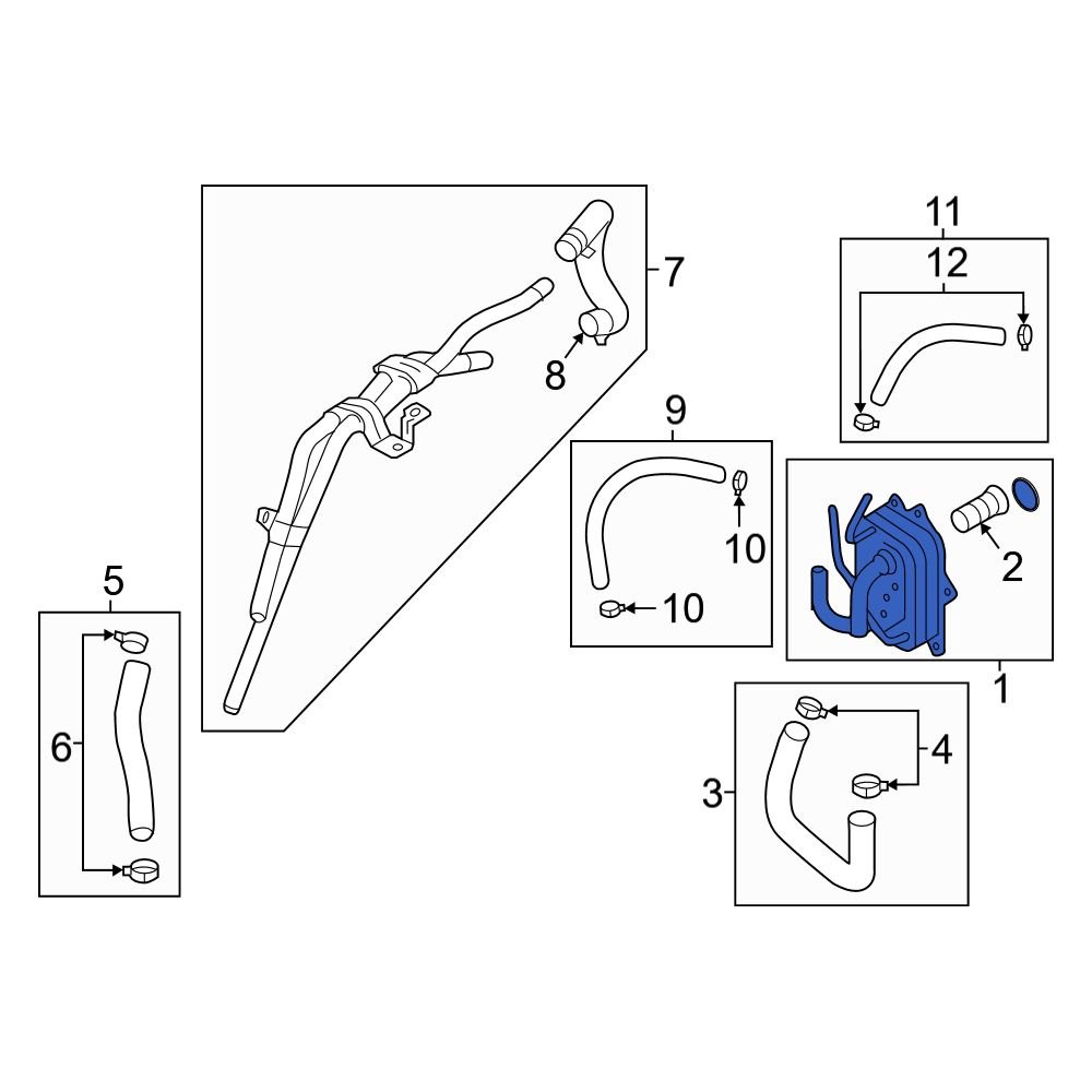 Hyundai OE 25620F2000 - Automatic Transmission Oil Cooler