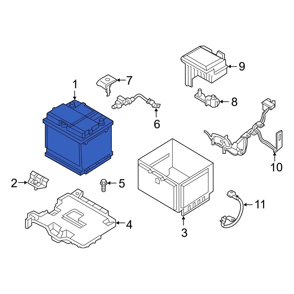 Hyundai OE 37110F0720 - Vehicle Battery