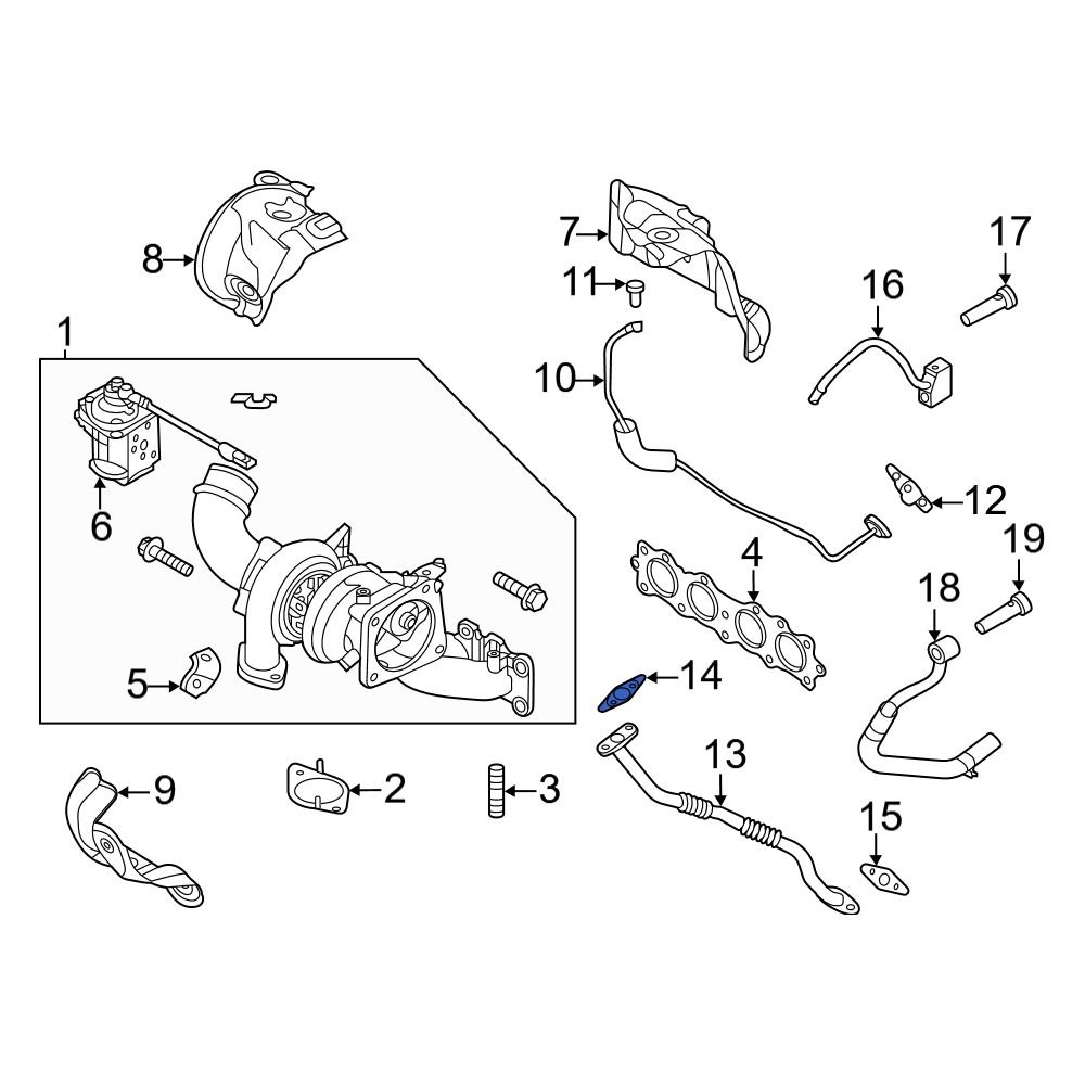 Hyundai OE 282462C400 - Turbocharger Oil Line Gasket