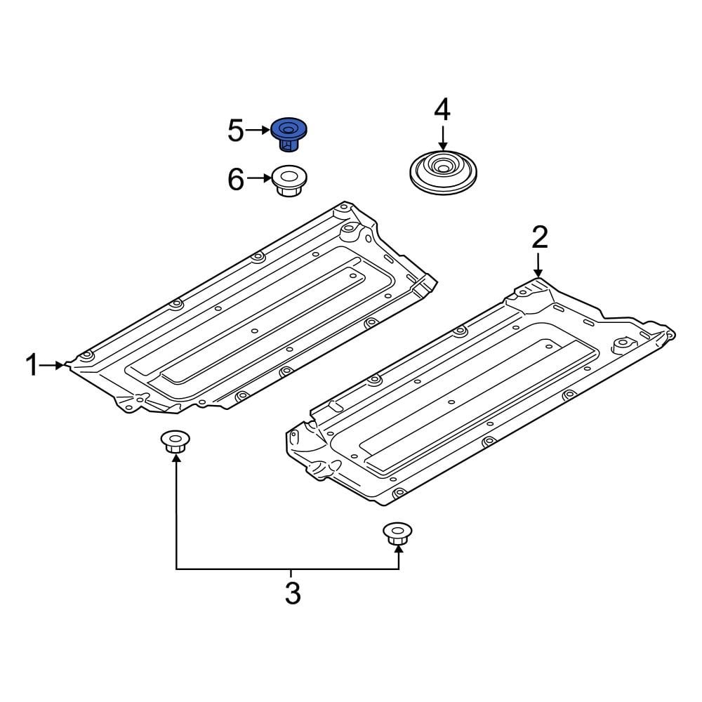 Hyundai OE 1420706130M - Bumper Cover Retainer