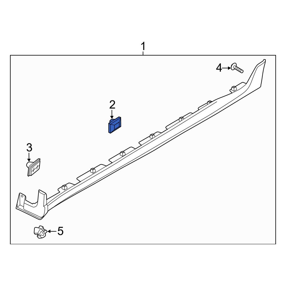 Hyundai OE 877561F000 - Rocker Panel Molding Clip