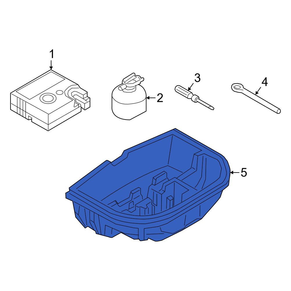 Hyundai OE 09149K4000 - Floor Storage Compartment