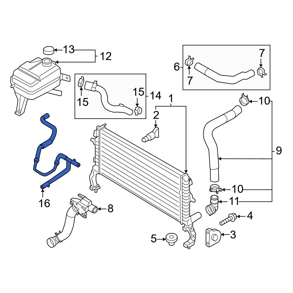 Hyundai OE 25450I3000 - Engine Coolant Overflow Hose