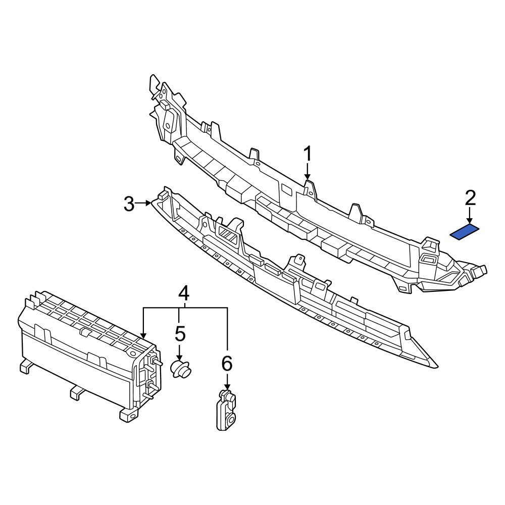 Hyundai OE 86395BE000 - Grille Insulator