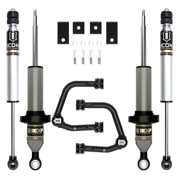 Icon Vehicle Dynamics® K53192T - 2"-3" Tubular UCA Stage 2 Front and ...