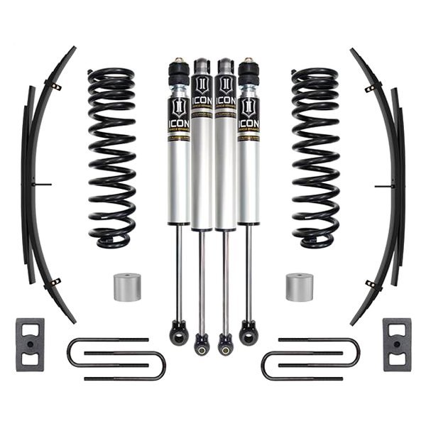 Icon Vehicle Dynamics® K62561L - 2.5" x 2.5" Stage 1 Front and Rear ...