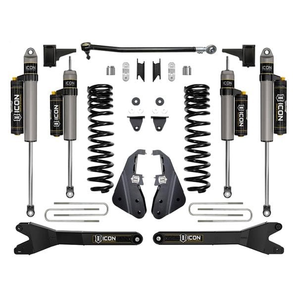 Icon Vehicle Dynamics® K64524R - 4.5" Stage 4 Front and Rear Suspension ...