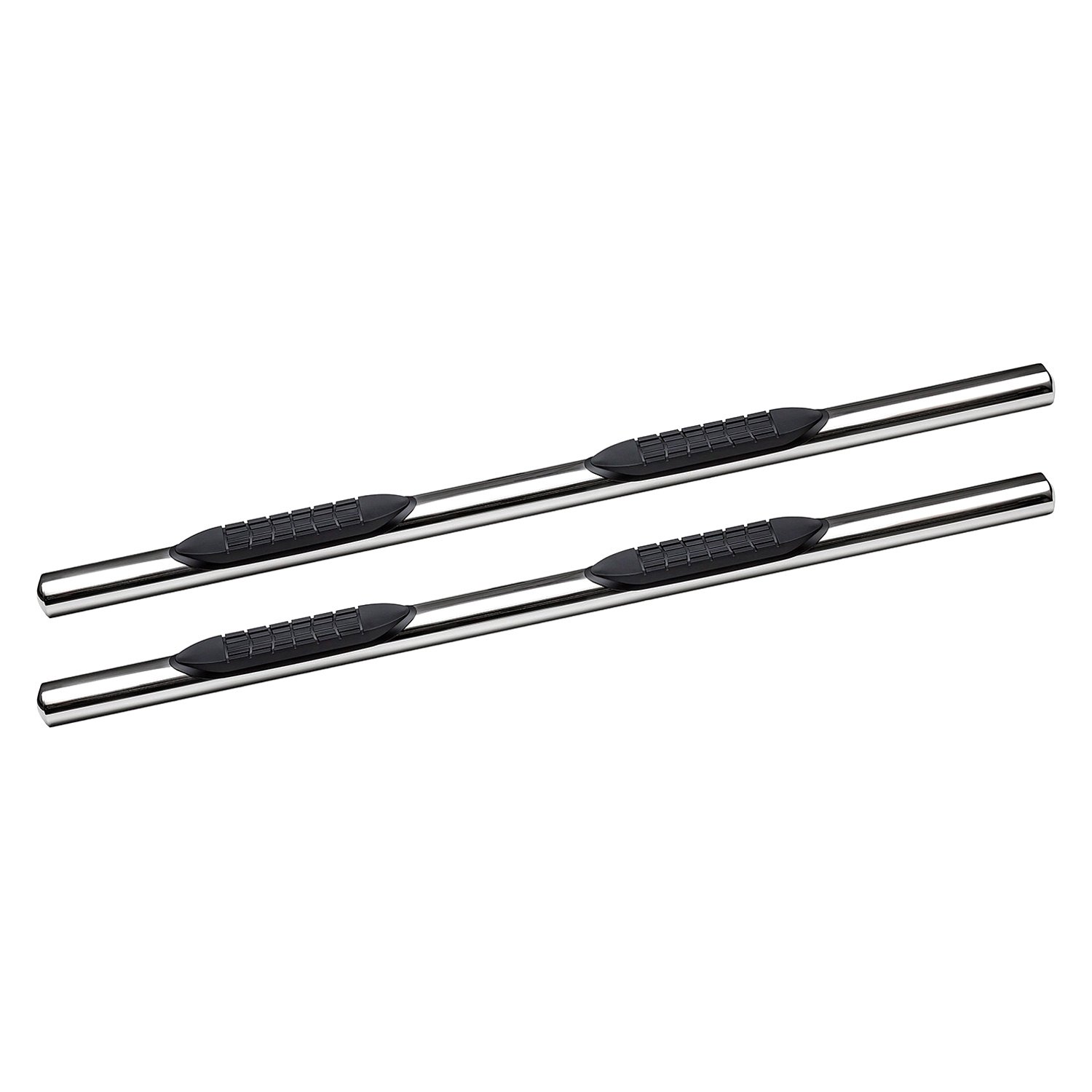 Iconic Accessories® 118-0104 - 4" Cab Length Polished Oval Straight ...