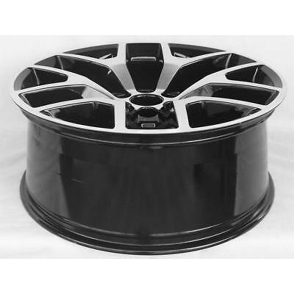 iD Select® ID343528783735 - Black/Machine 24x10 Alloy Factory Wheel Set ...