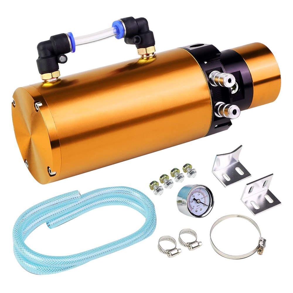 iD Select® 30-1001991 - Rounded Oil Catch Tank with Vaccum Gauge