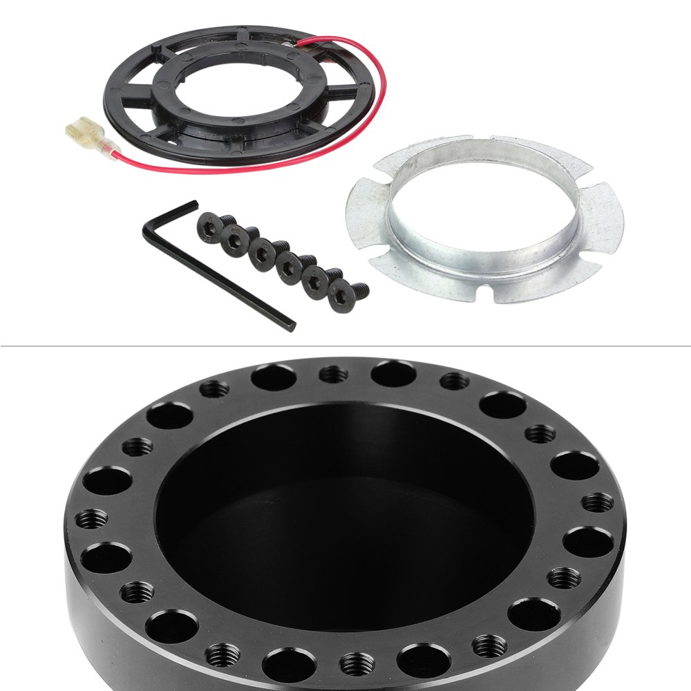 iD Select® 30-1002201 - 6-Bolt Pattern Black Steering Wheel Hub