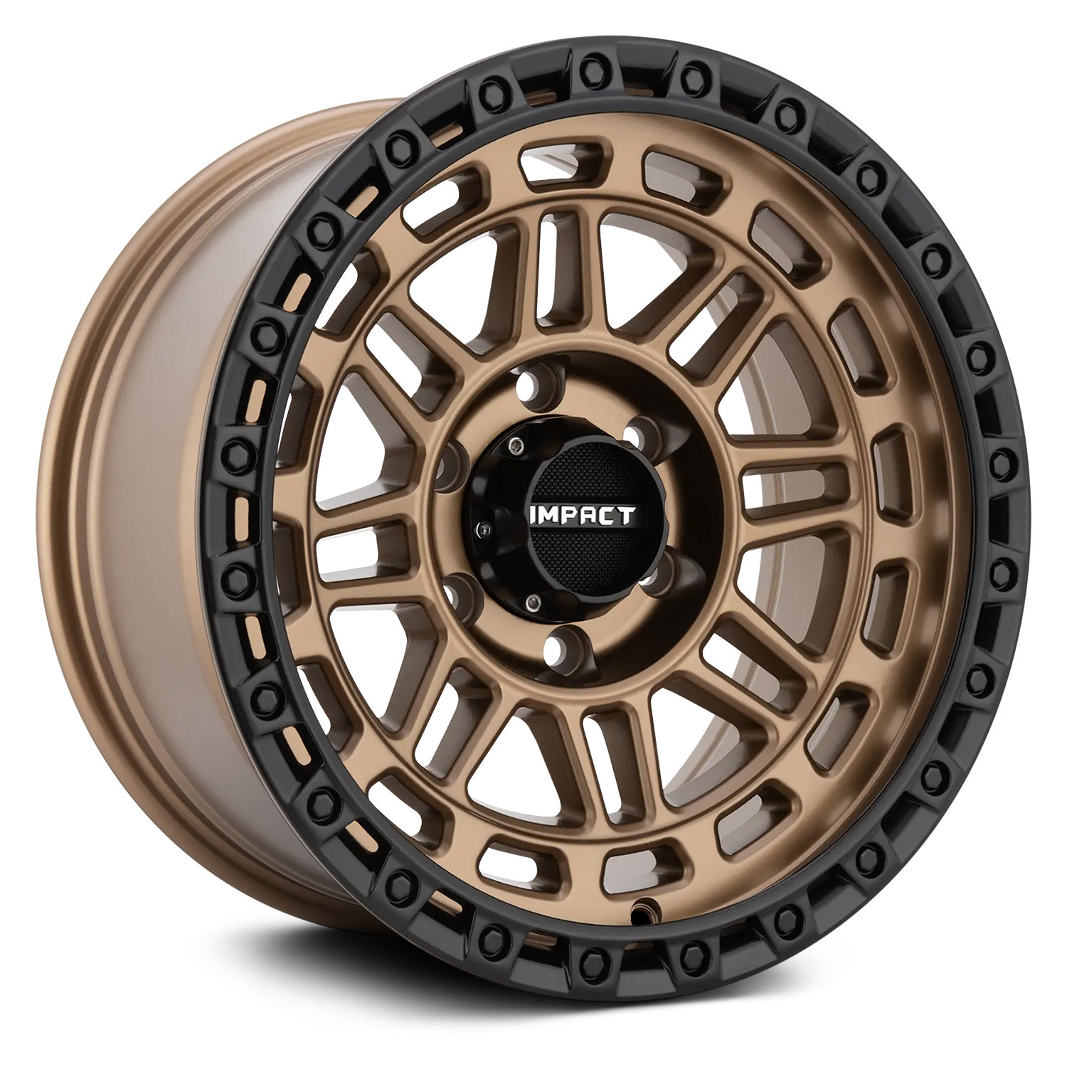 IMPACT OFF-ROAD® 8806 Wheels - Bronze with Black Beadlock Rims ...