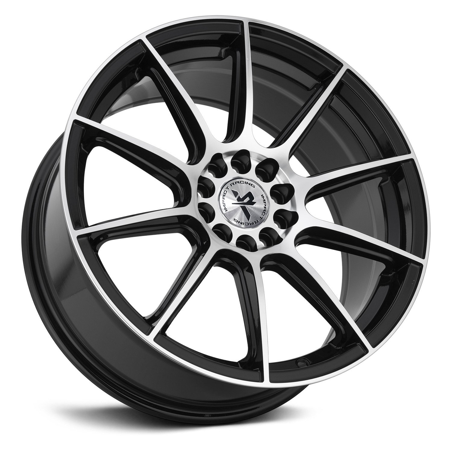 IMPACT RACING® 502 Wheels - Gloss Black with Machined Face Rims