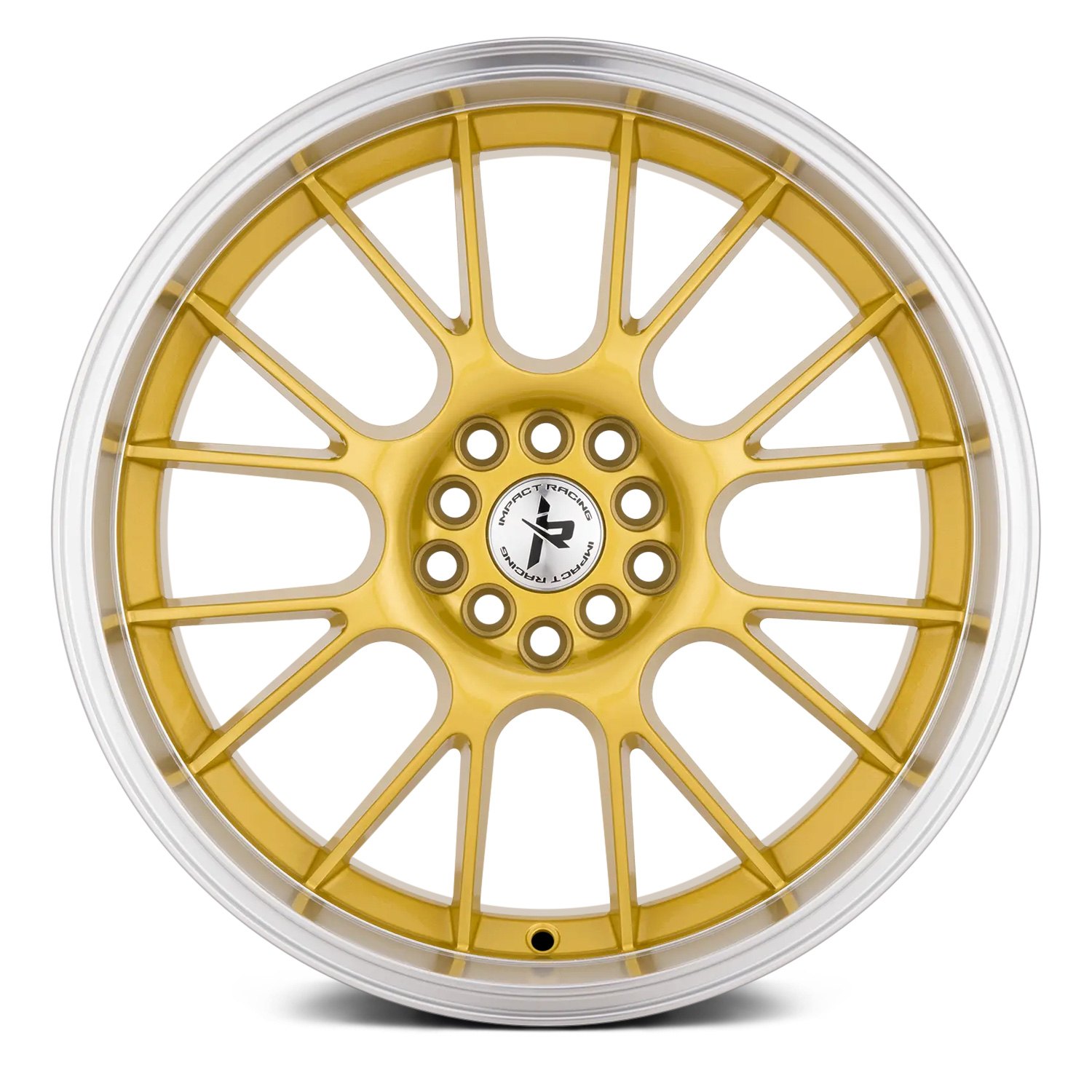 IMPACT RACING® 508 Wheels - Gold with Machined Lip Rims - 508GML-18814 ...