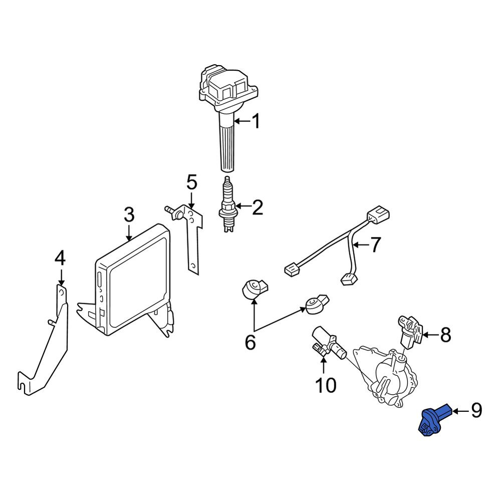 Infiniti OE 237314M50D - Engine Camshaft Position Sensor