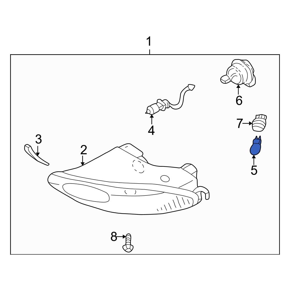 Infiniti OE 2626189949 - Outer Tail Light Bulb
