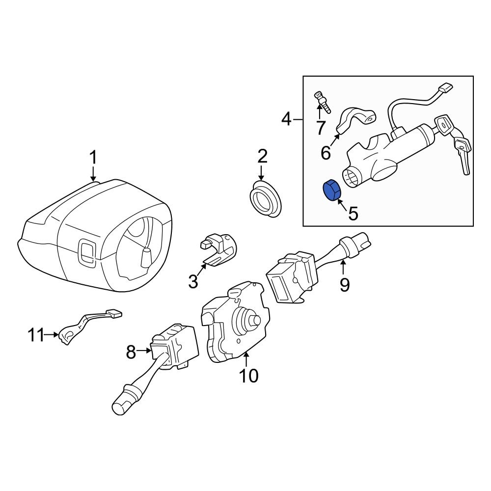 Infiniti OE 487500M010 - Ignition Switch