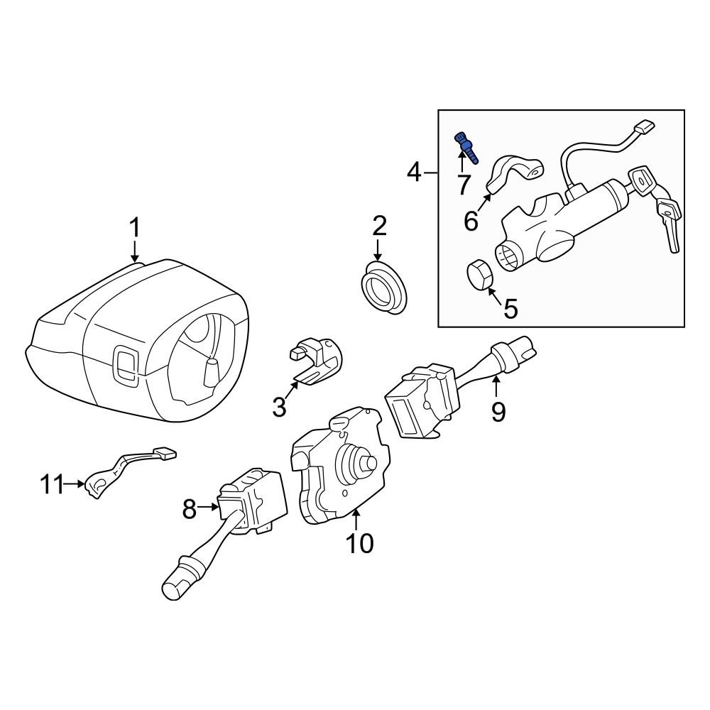 Infiniti OE 4870306F0A - Ignition Switch Screw
