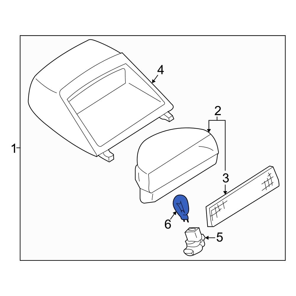 Infiniti OE 2626189949 - Outer Tail Light Bulb