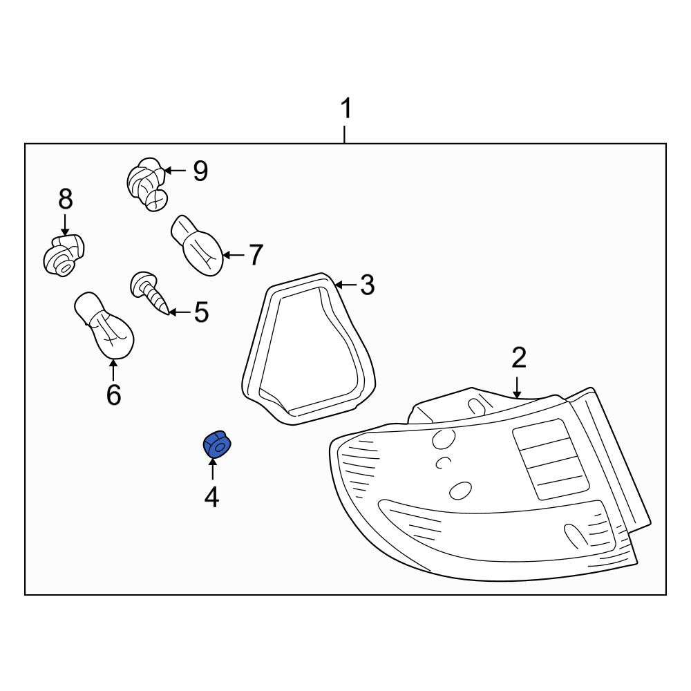 Infiniti OE 089111052G - Spoiler Nut