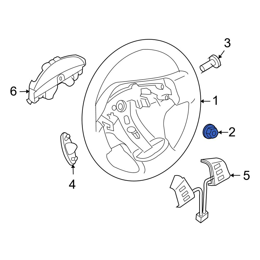 Infiniti OE 0122300241 - Steering Wheel Nut
