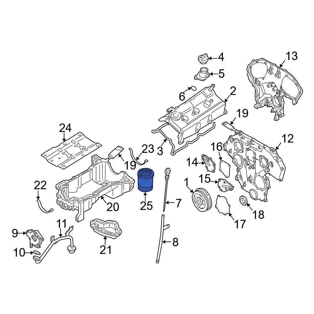 Infiniti OE 1520865F0E - Engine Oil Filter