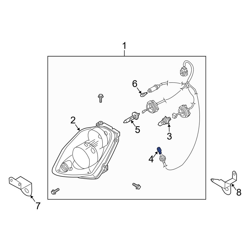 Infiniti OE 2626189949 - Outer Tail Light Bulb
