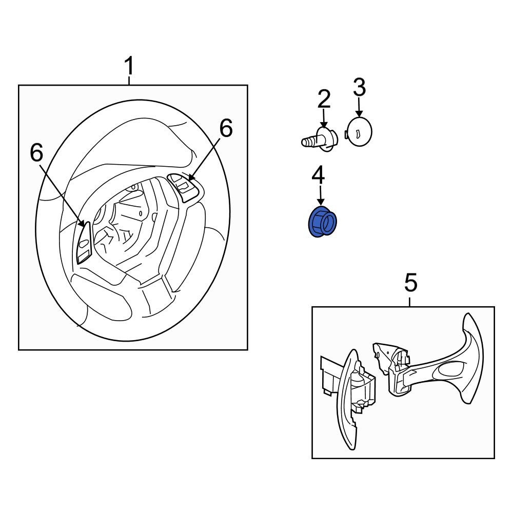 Infiniti OE 0122300241 - Steering Wheel Nut