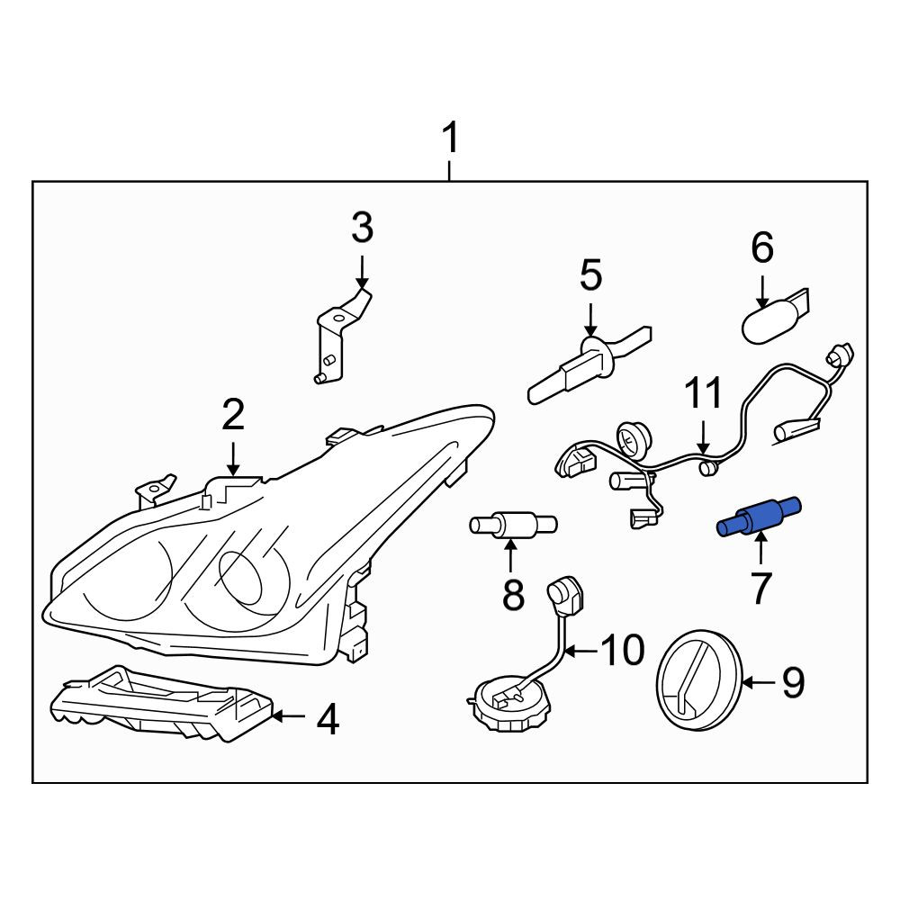 Infiniti OE 262969B92B - Fog Light Bulb