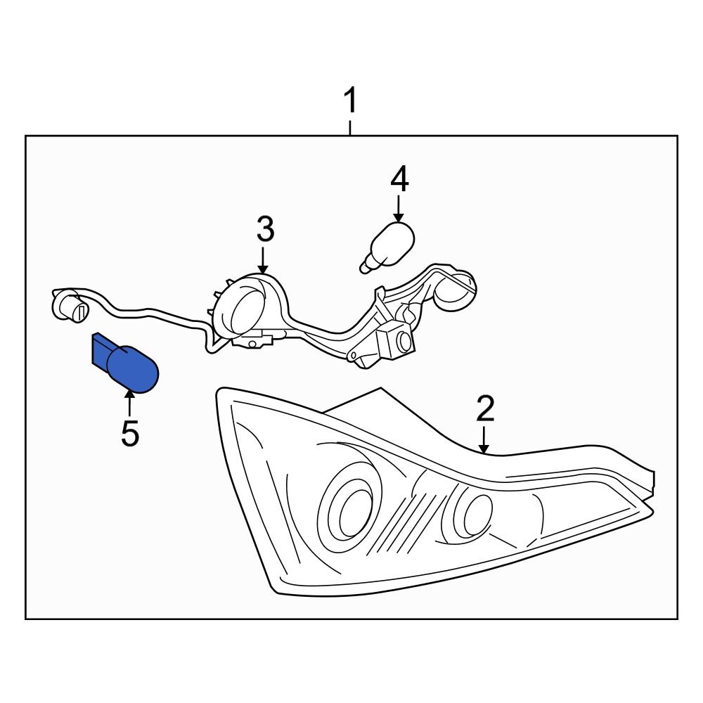 Infiniti OE 2626189949 - Outer Tail Light Bulb