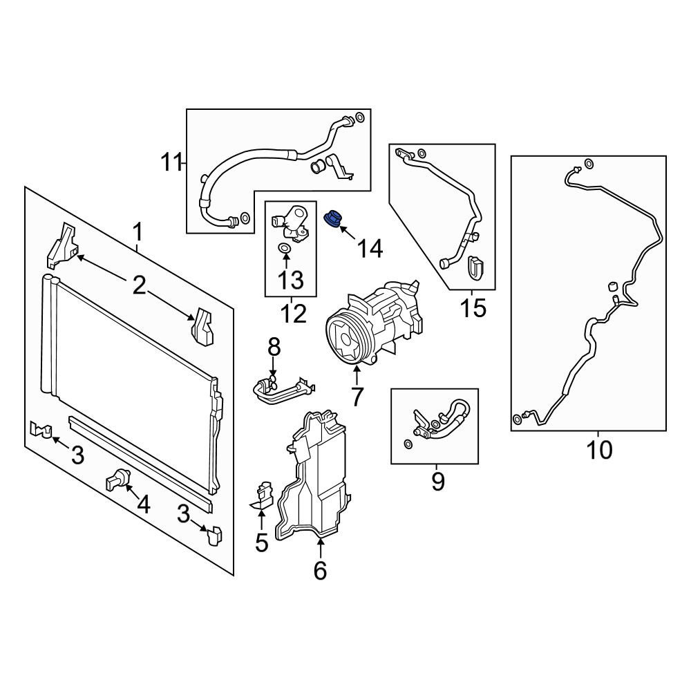 Infiniti OE 0891110637 - Washer Fluid Reservoir Nut