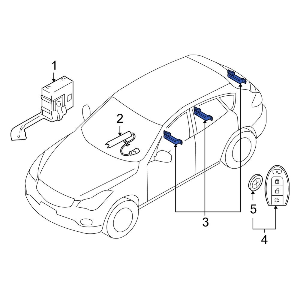 Infiniti OE 285E7JK60A - Keyless Entry Antenna