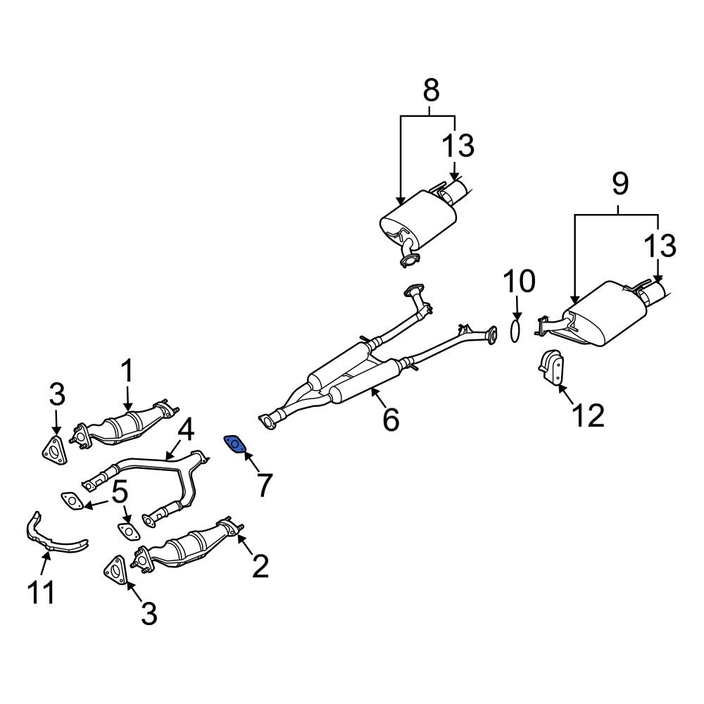 Infiniti OE 2069265J00 - Exhaust Pipe Connector Gasket