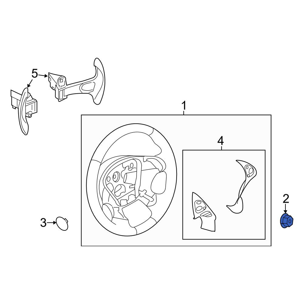 Infiniti OE 0122300241 - Steering Wheel Nut