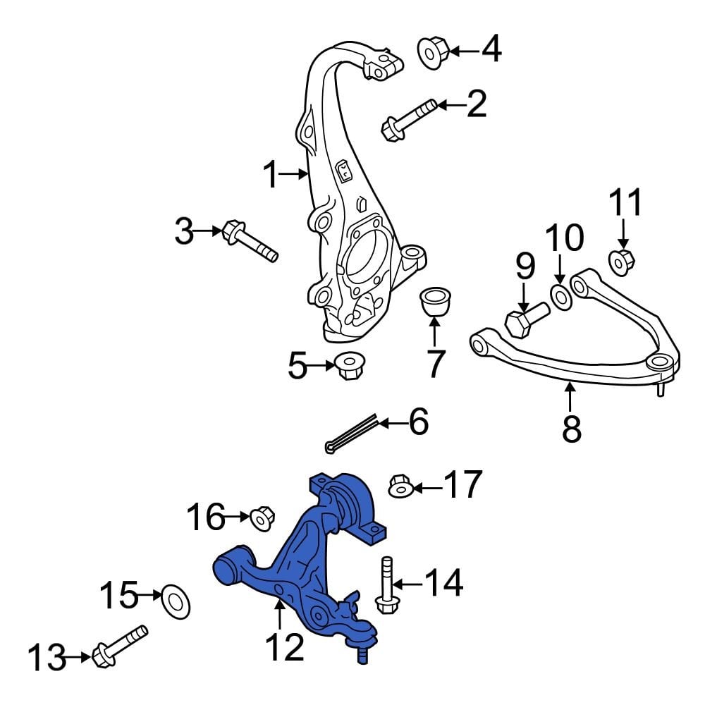 Infiniti OE 545001MA0B - Front Right Lower Suspension Control Arm