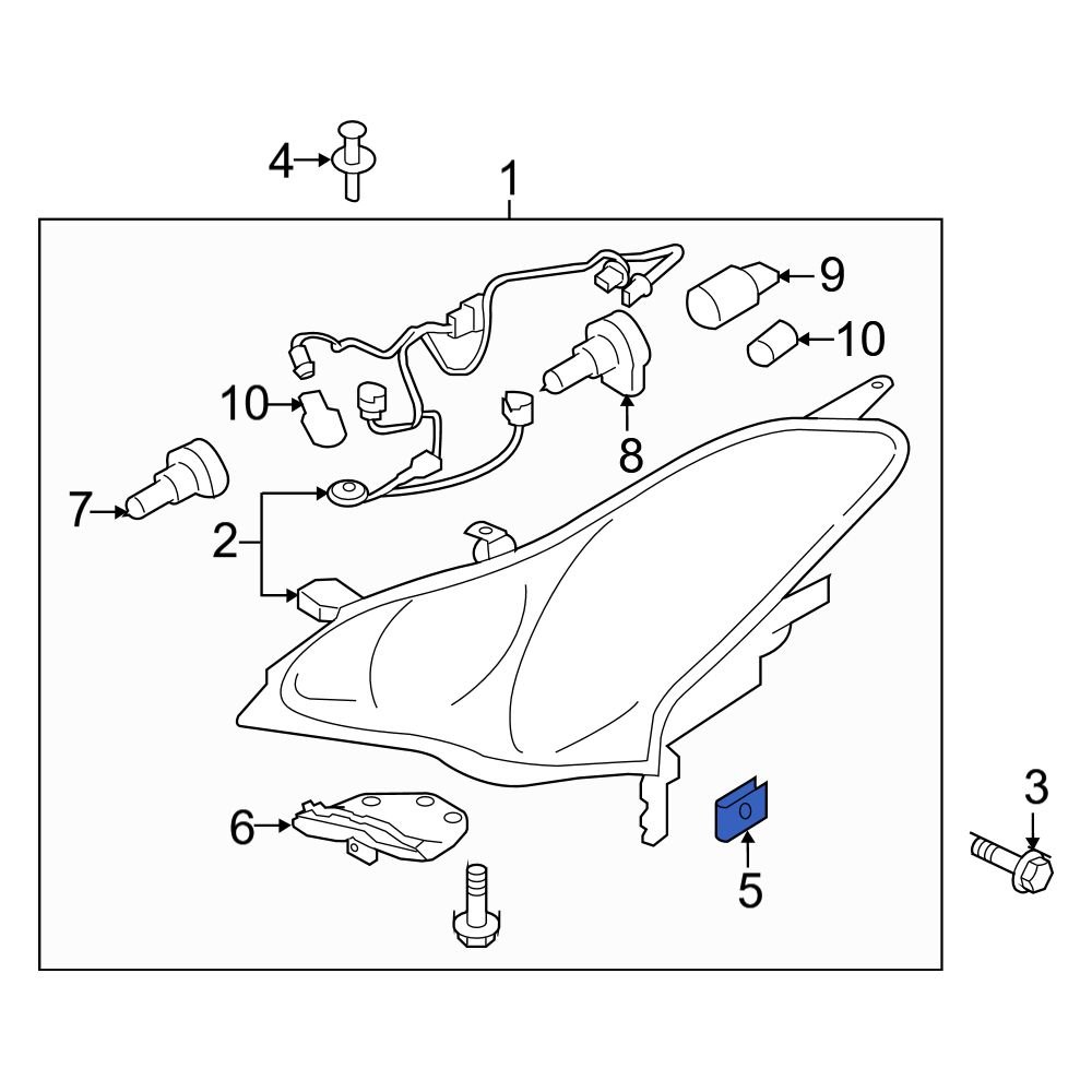 Infiniti OE 089136065A - Bumper Cover Spacer Panel Nut