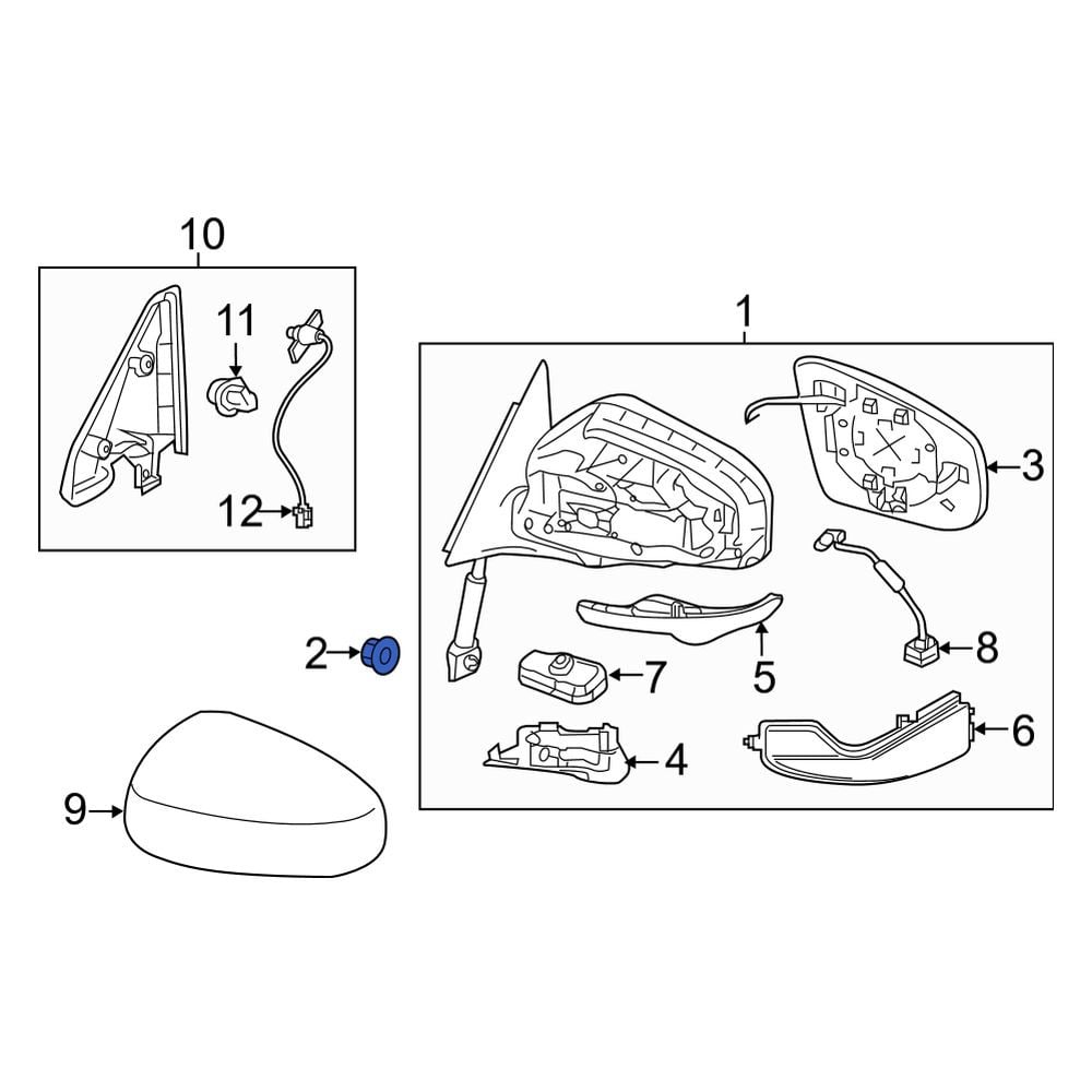 Infiniti OE 0891110637 - Washer Fluid Reservoir Nut