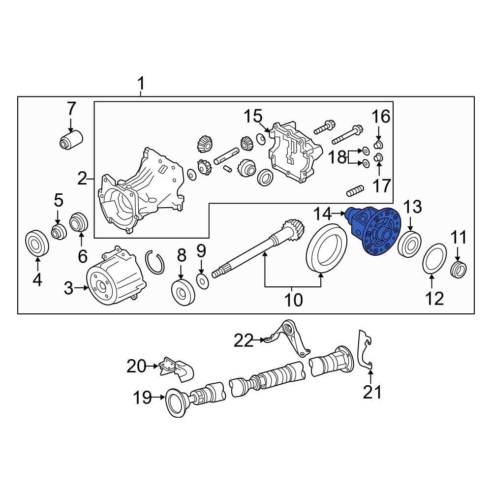 Infiniti OE 38420CA00A - Rear Differential Carrier