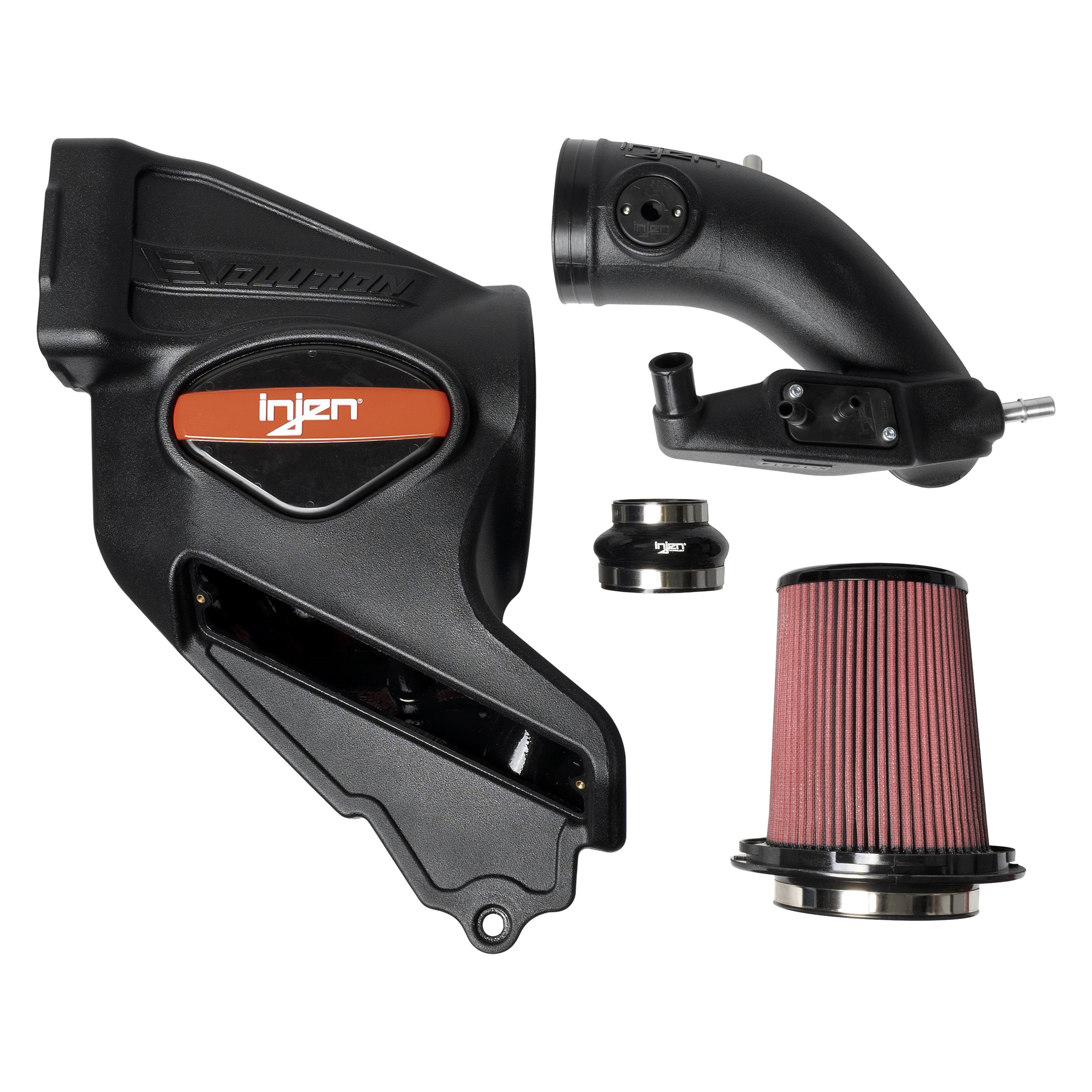 Injen® EVO9300C - Evolution Series Rotomolded Black Cold Air Intake ...