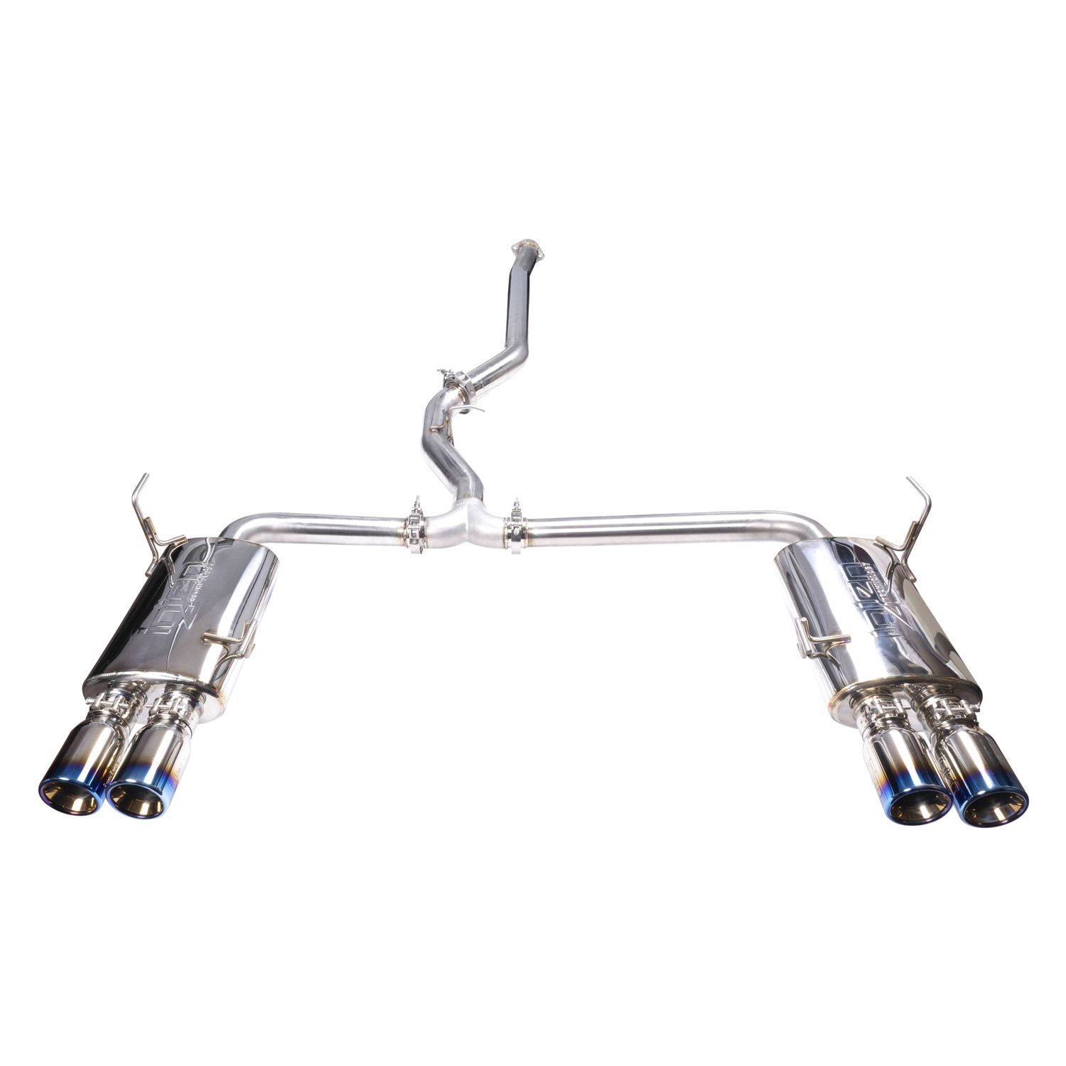 Injen® SES1207TT - 304 SS Cat-Back Exhaust System with Quad Rear Exit