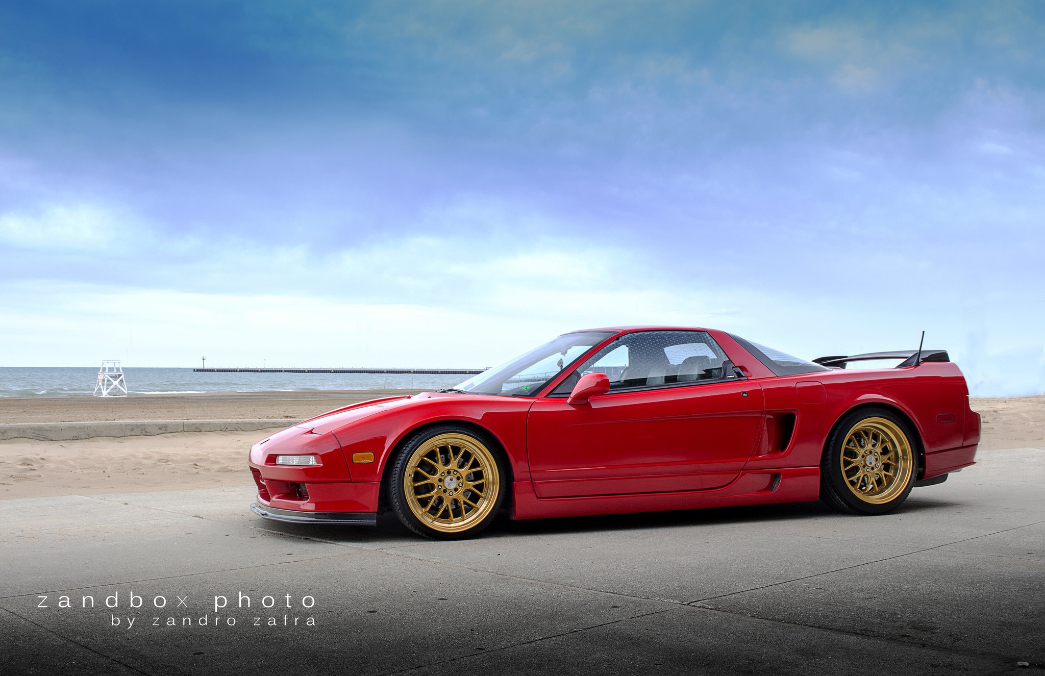 Red Acura NSX Boasting Gold Bottoms | CARiD.com Gallery