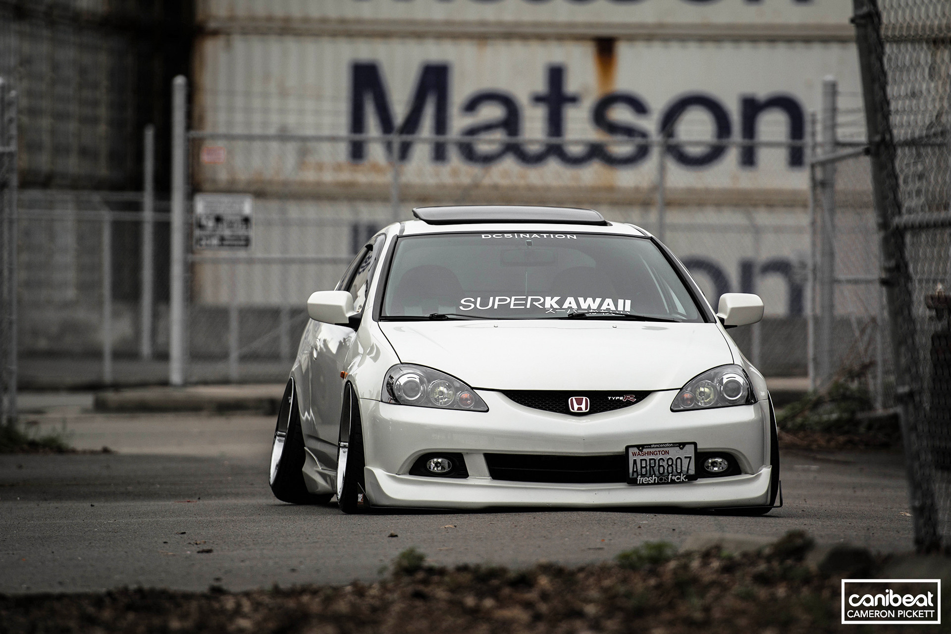 Stance Is Everything:Custom White Honda Civic Type R | CARiD.com Gallery